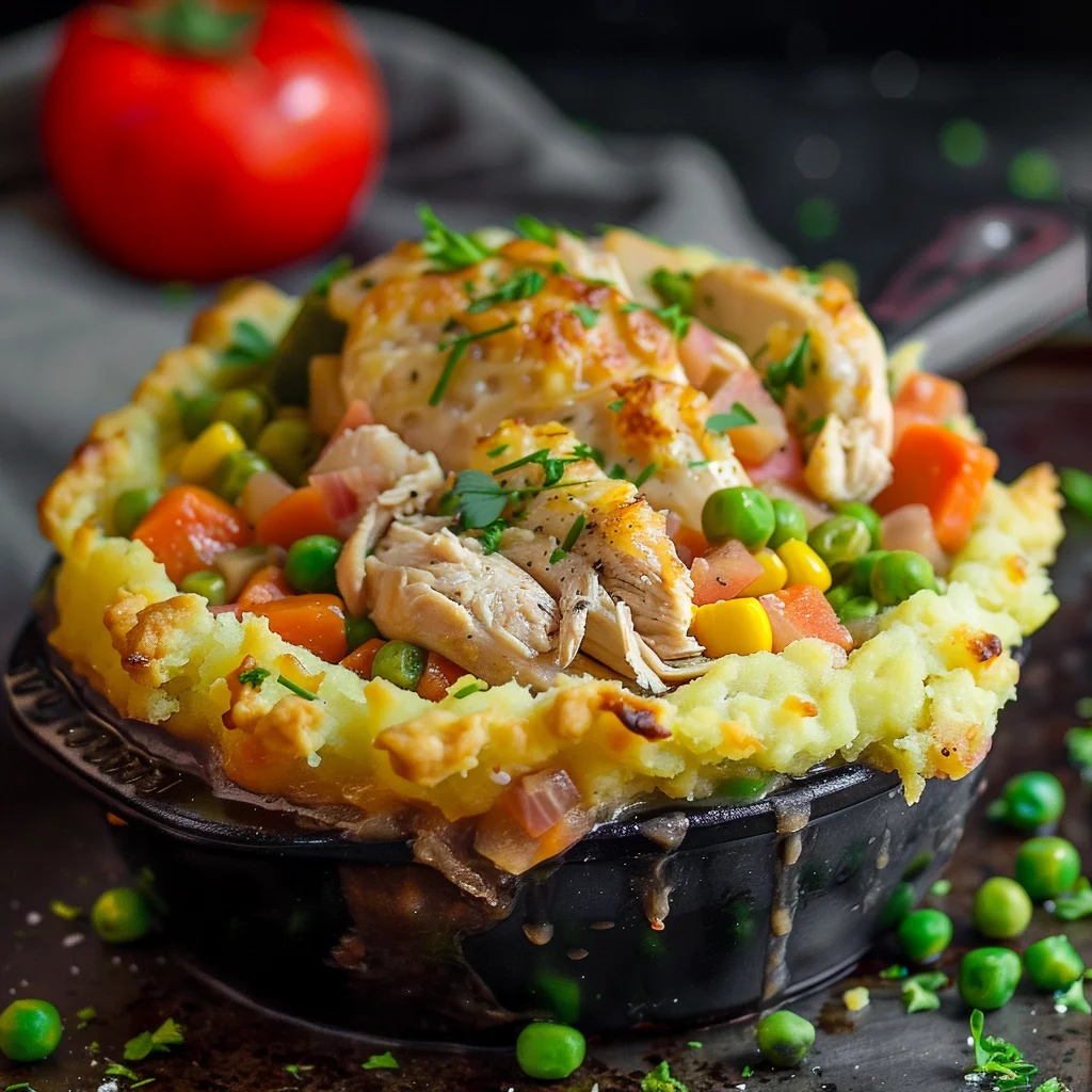 Smashed Potato Chicken Pot Pie: Ultimate Comfort Food Delight - Chicken ...
