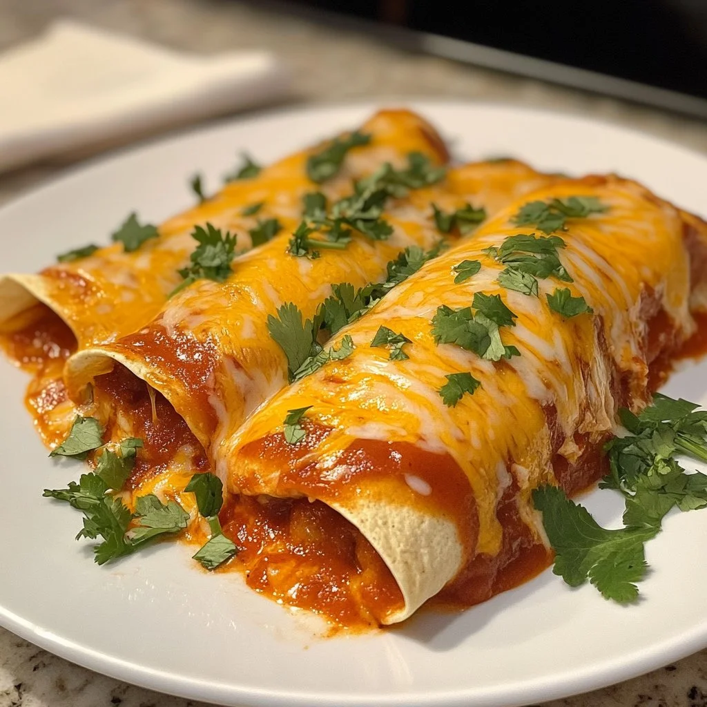 Sour Cream Chicken Enchiladas
